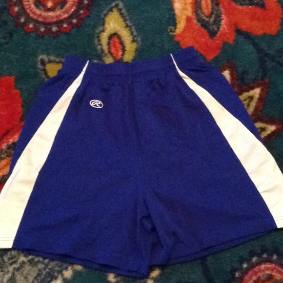 Rawlings | Shorts | Rawlings Royalwhite Athletic Shorts | Poshmark